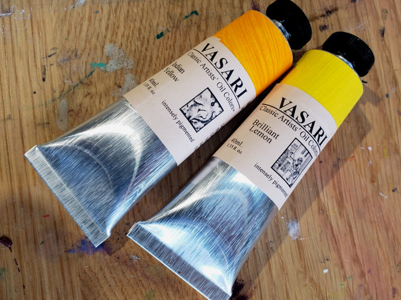 Indian Yellow artists oil color – Vasari Classic Artists' Oil Colors
